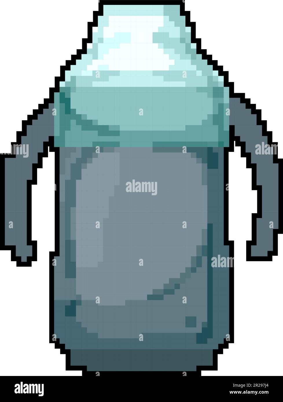baby sippy cup game pixel art vector illustration Stock Vector Image ...