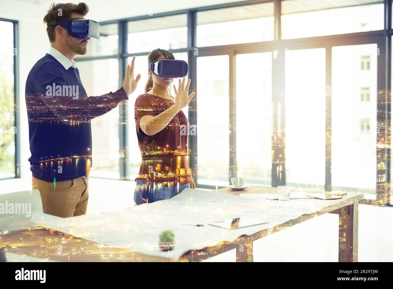 Business man vr overlay hi-res stock photography and images - Alamy