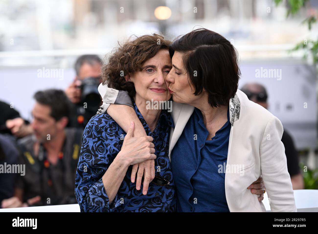 Elisabeth Perez (left) and Director, Catherine Corsini attending the ...