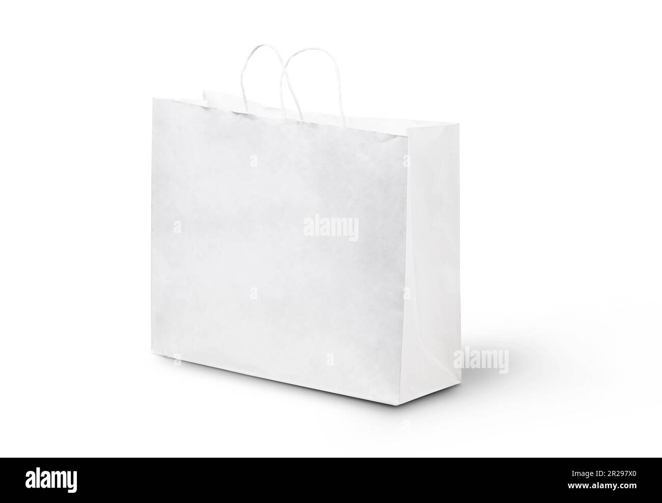 Paper bag isolated on a white background. With clipping path. Layout ...