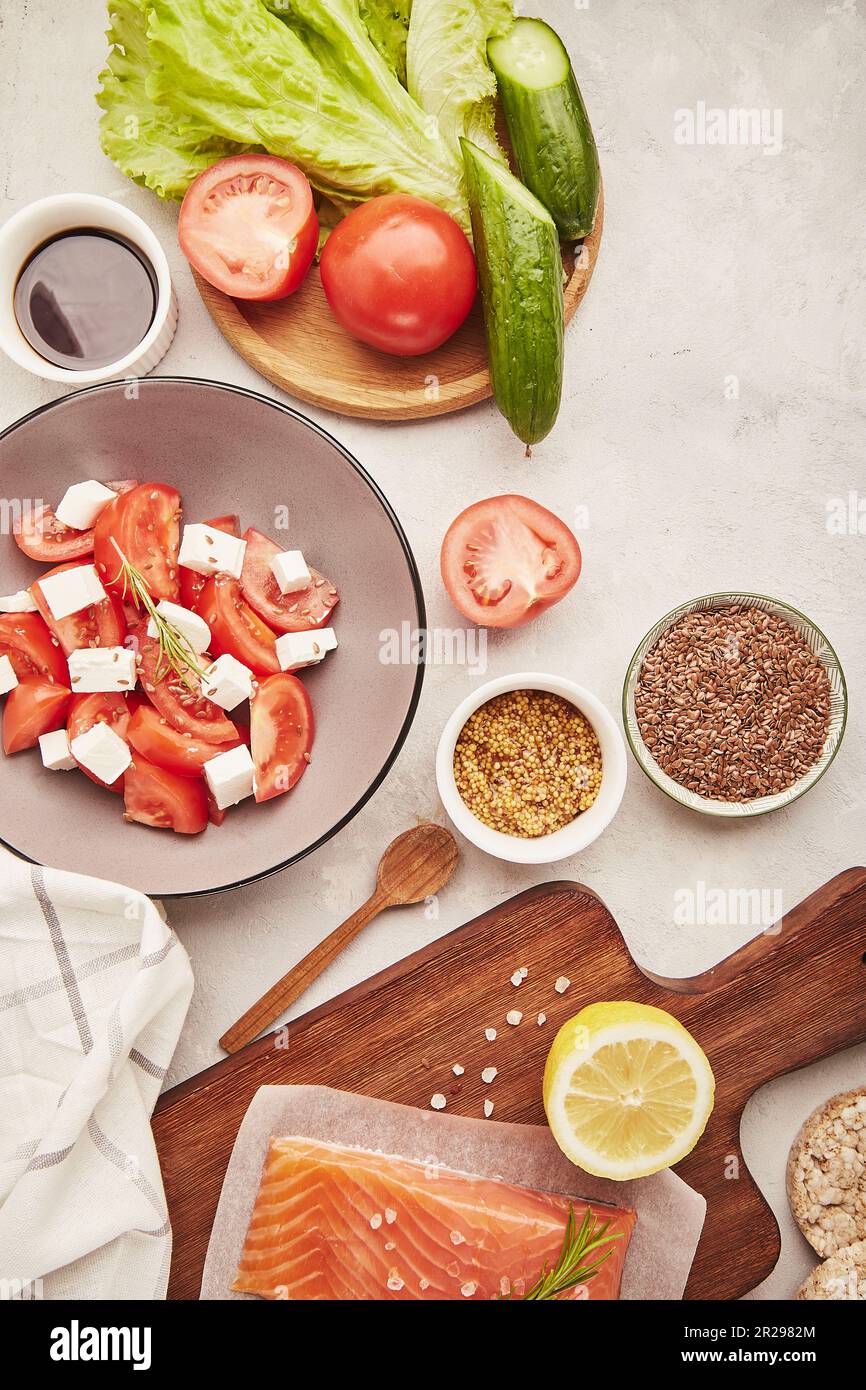 Aesthetic healthy low fodmap food ingredients with copy space ...