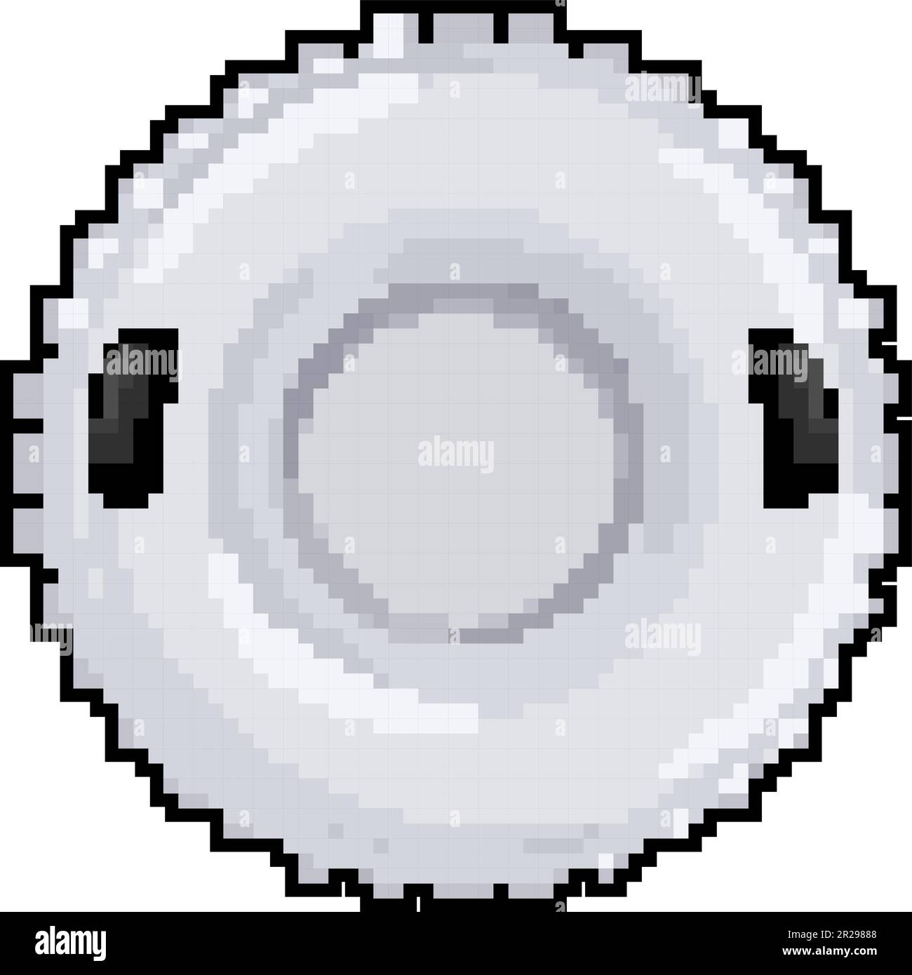 tube sled snow game pixel art vector illustration Stock Vector Image ...