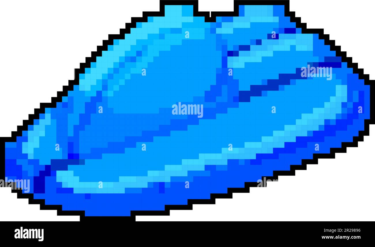 sledge sled snow game pixel art vector illustration Stock Vector Image ...