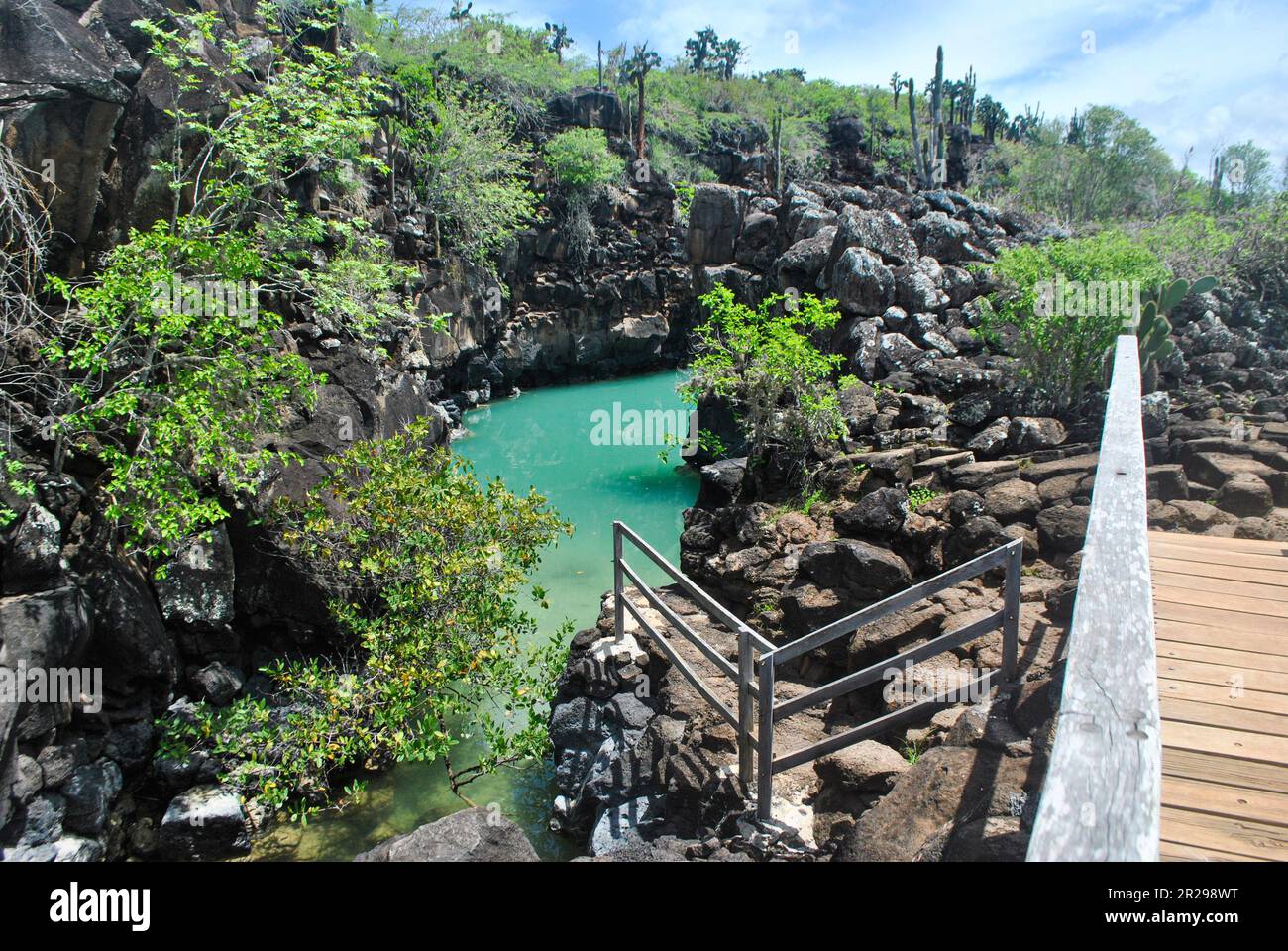 Love Channel, known as Canal del Amor, a turquoise channel, in Santa ...