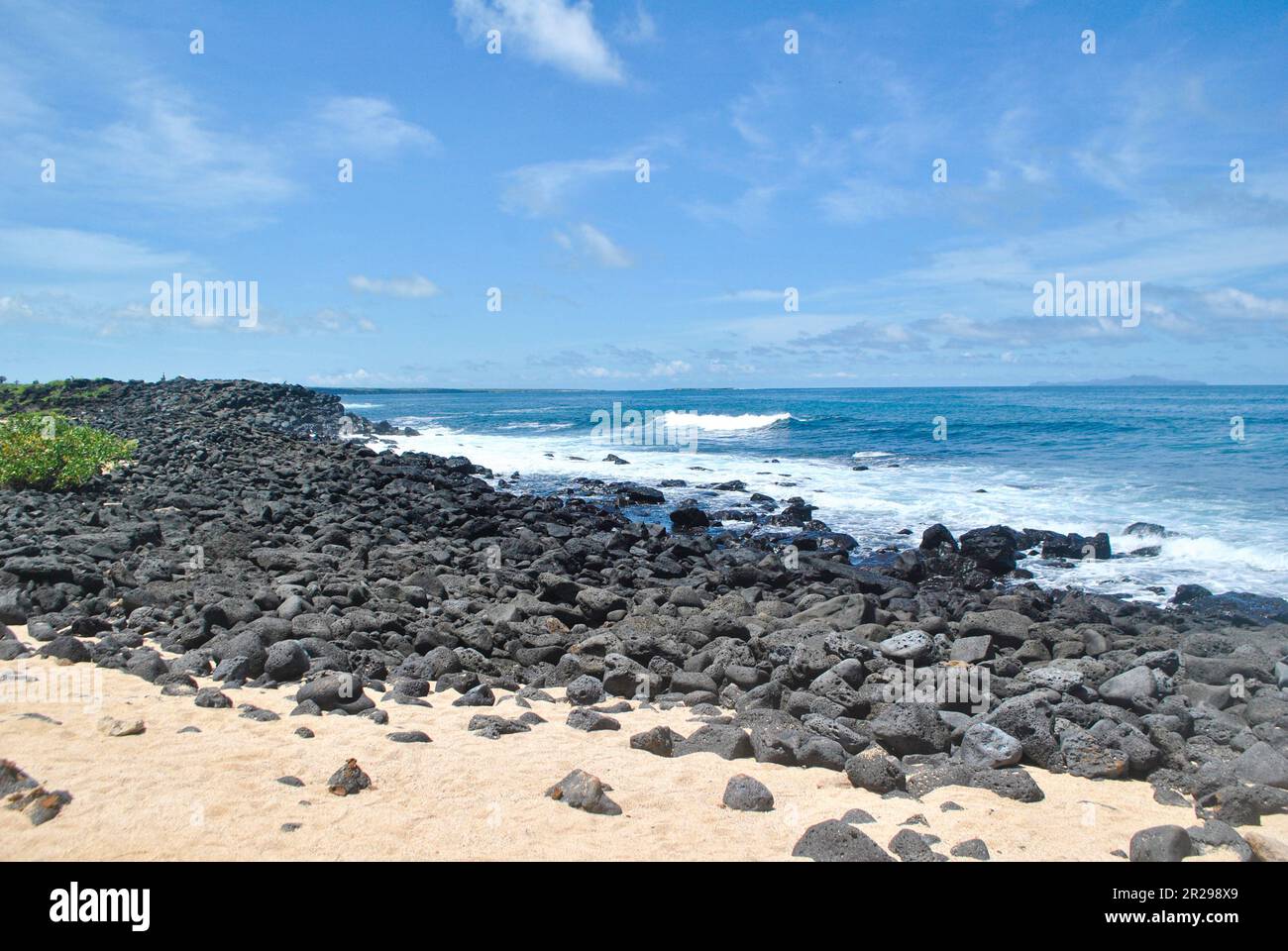 Playa de los Perros Beach in Santa Cruz island. Galapagos islands ...