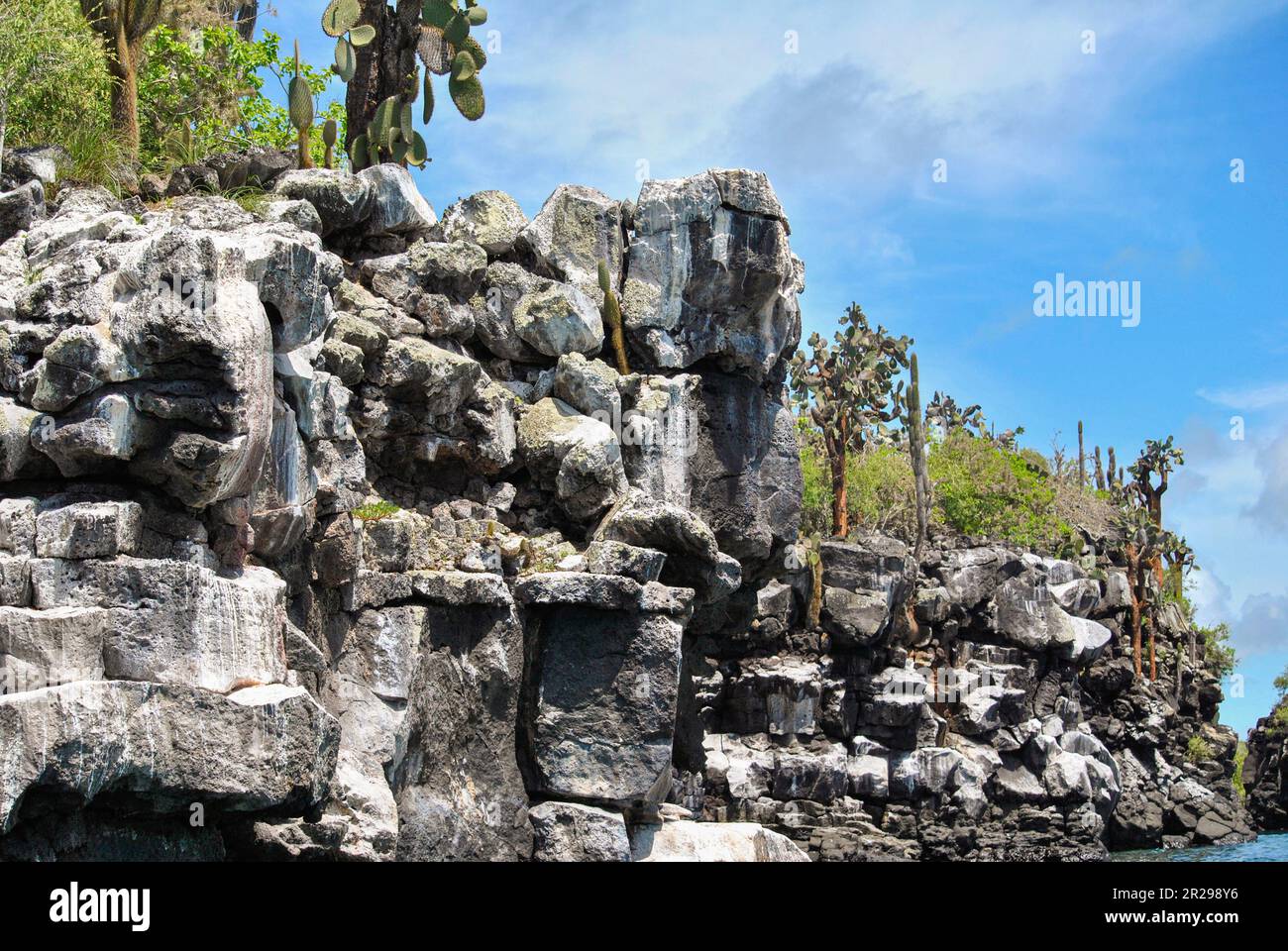 Punta Estrada Beach in Santa Cruz island. Galapagos islands, Ecuador ...