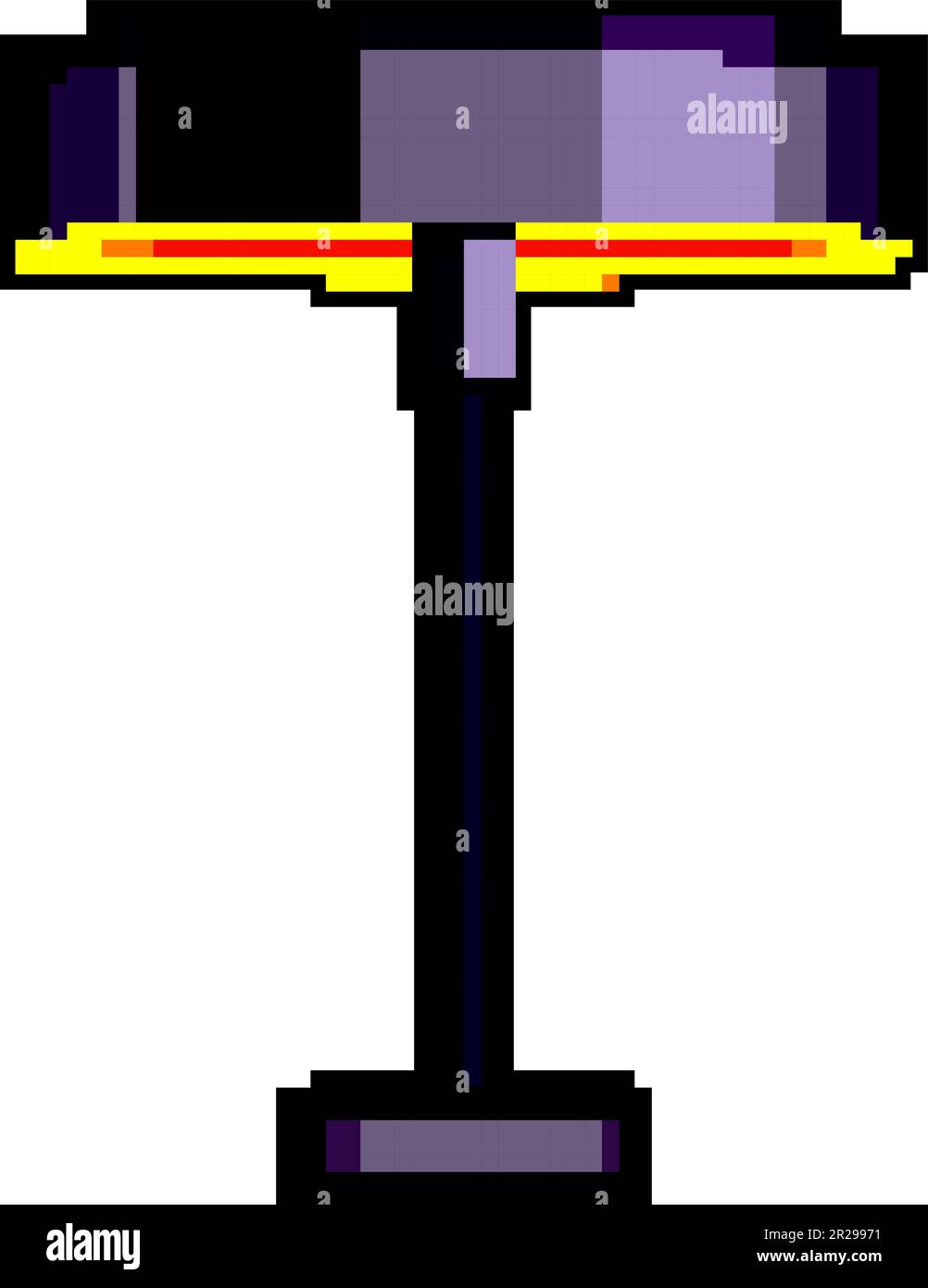 home smart lamp game pixel art vector illustration Stock Vector Image ...