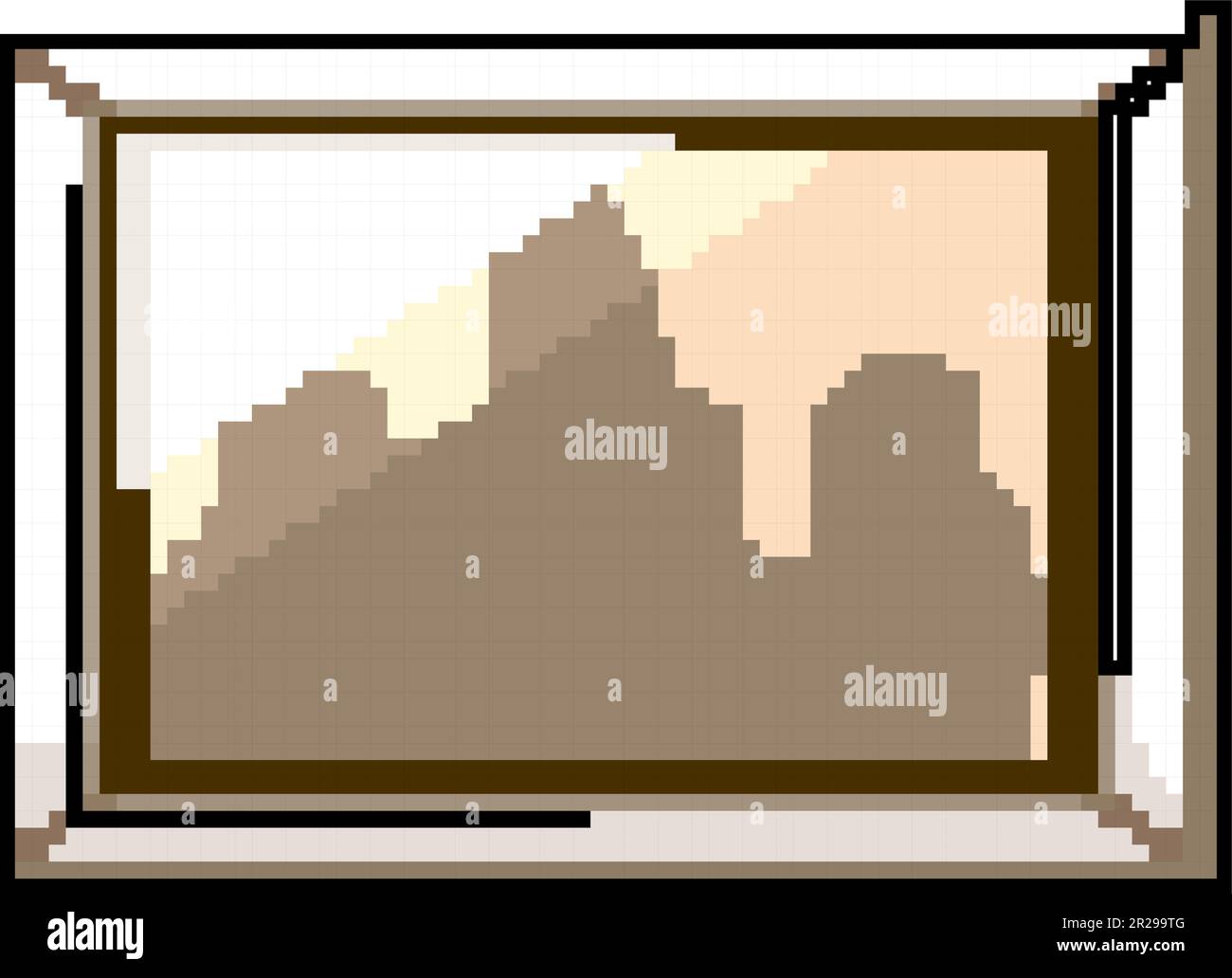 smphone smart photo frame game pixel art vector illustration Stock ...