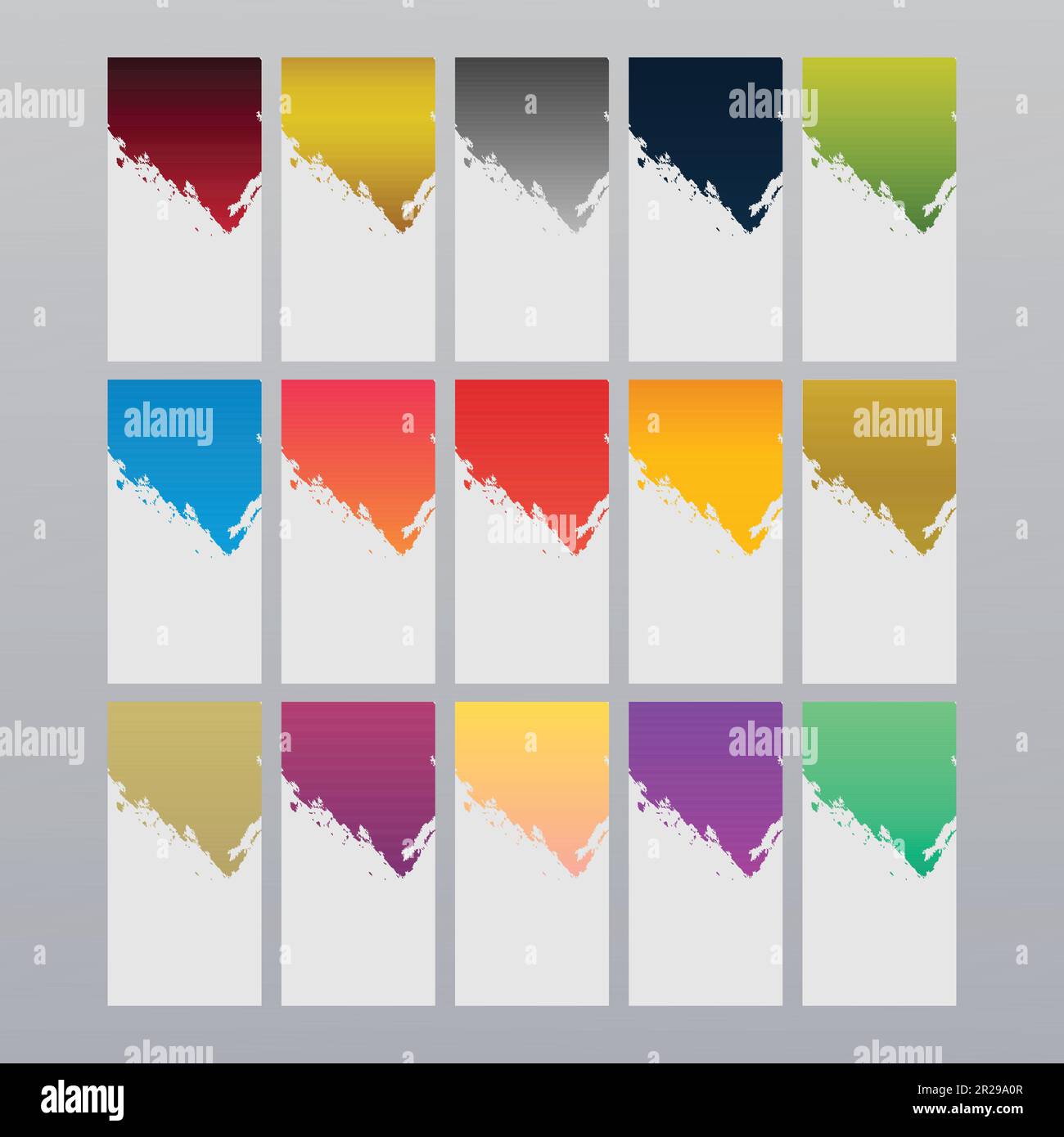 Simple and colorful modern abstract banner template collection ...