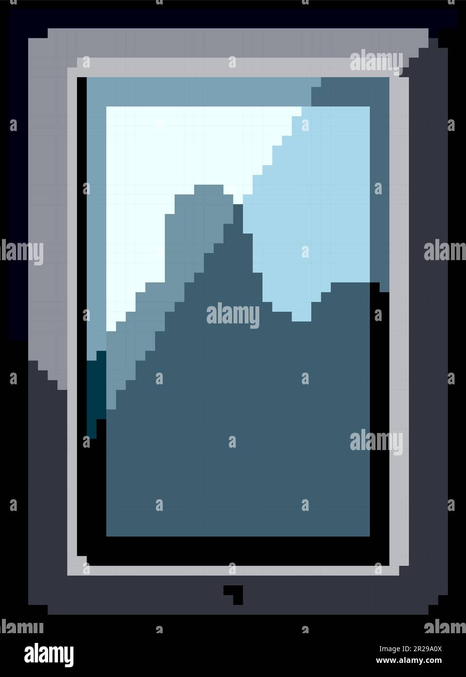 video smart photo frame game pixel art vector illustration Stock Vector ...