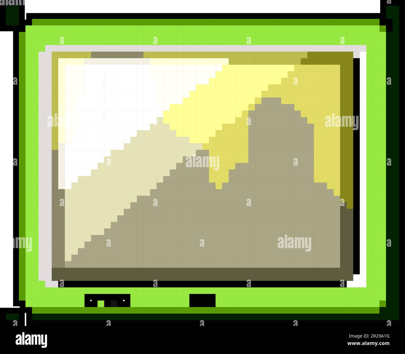 phone smart photo frame game pixel art vector illustration Stock Vector ...