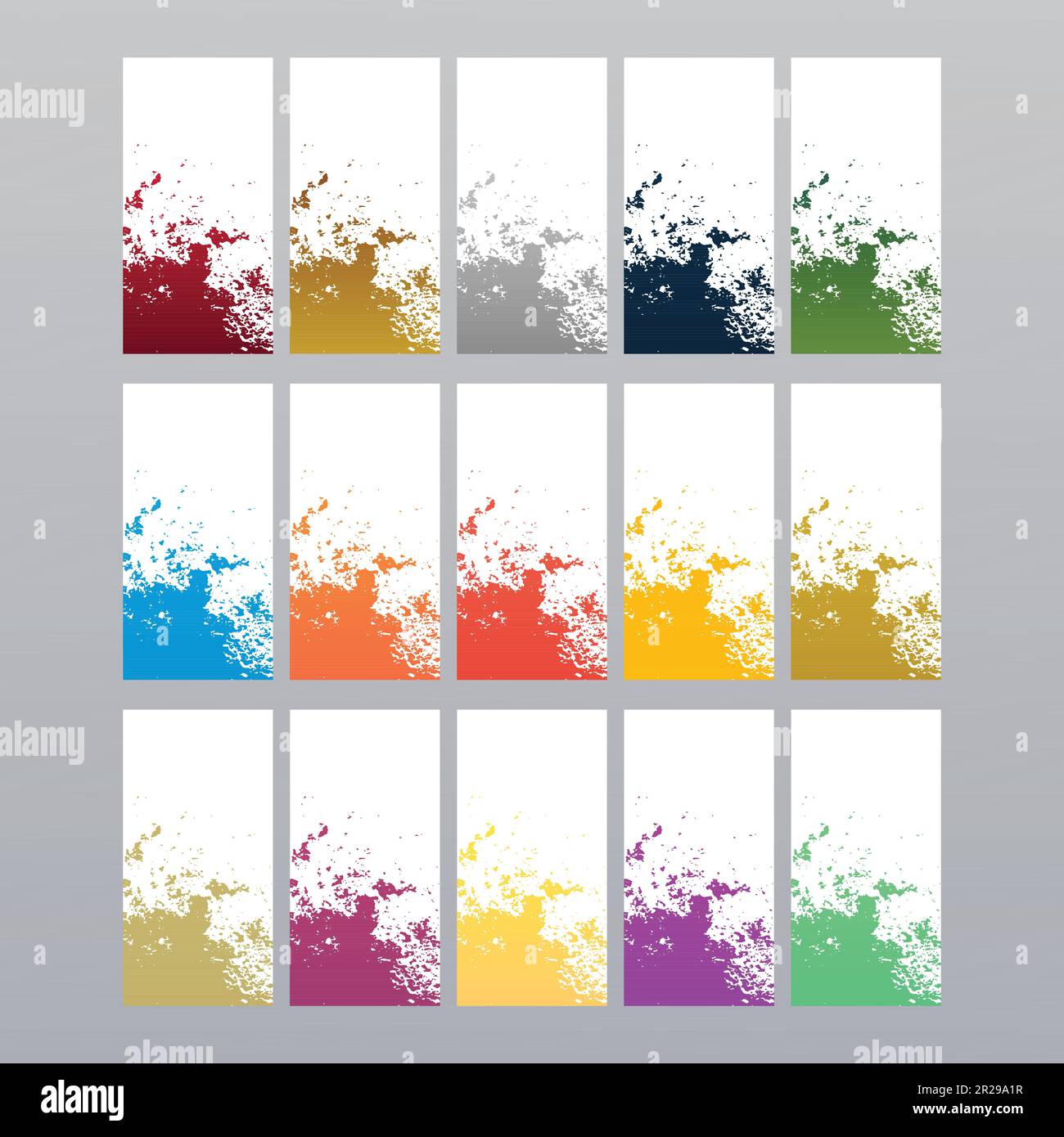 Simple and colorful modern abstract banner template collection ...