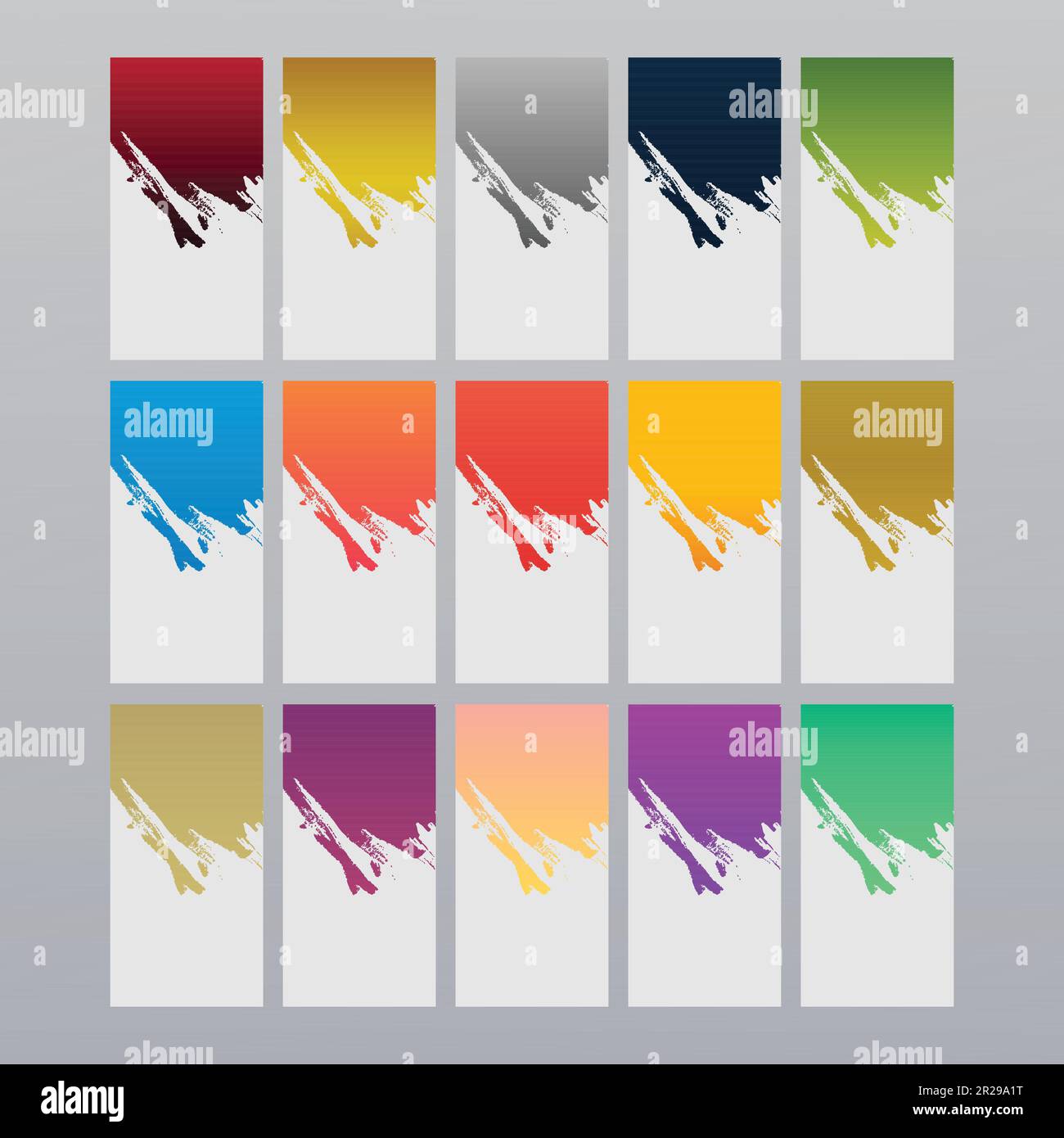 Simple and colorful modern abstract banner template collection ...