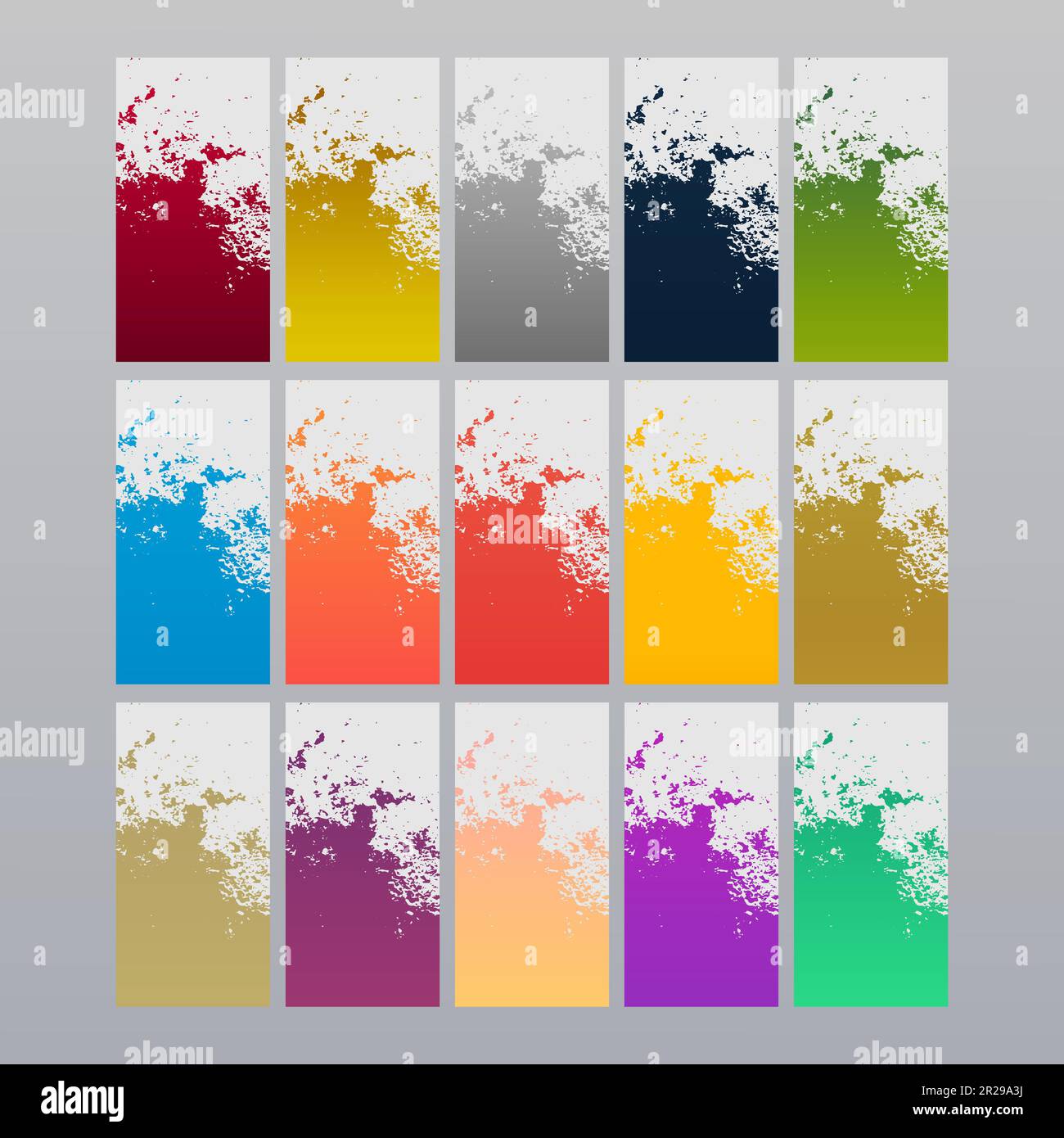 Simple and colorful modern abstract banner template collection ...
