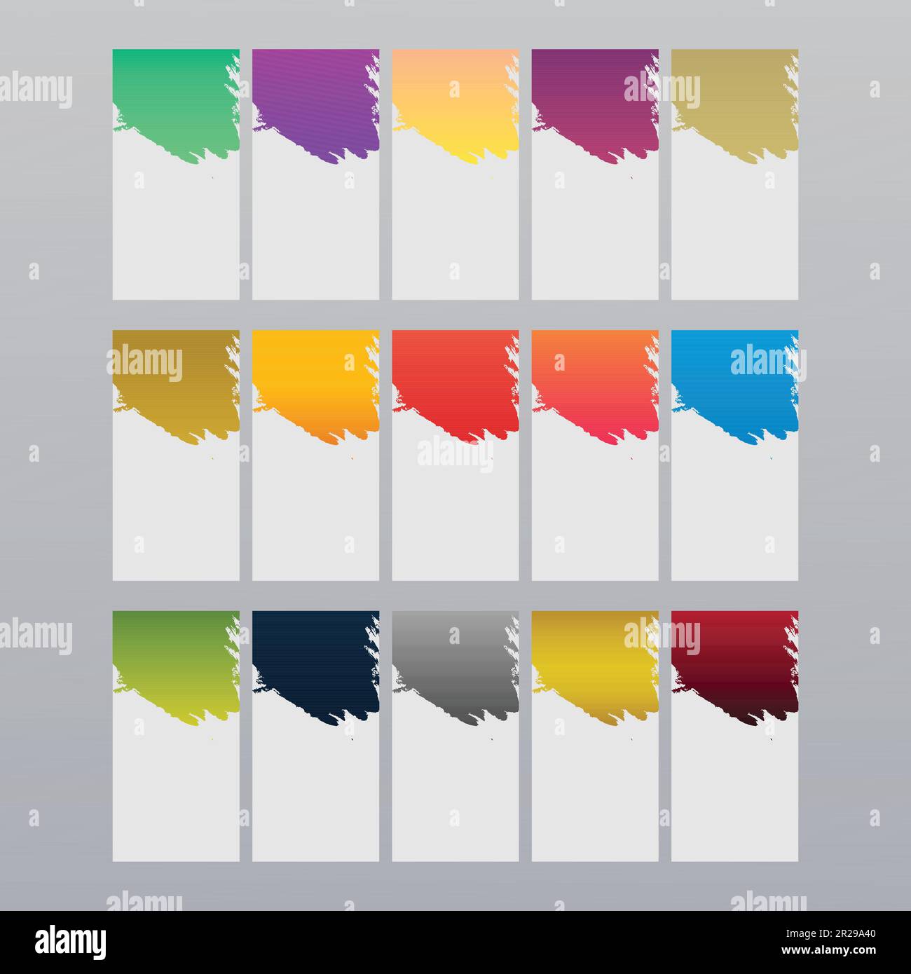 Simple and colorful modern abstract banner template collection ...