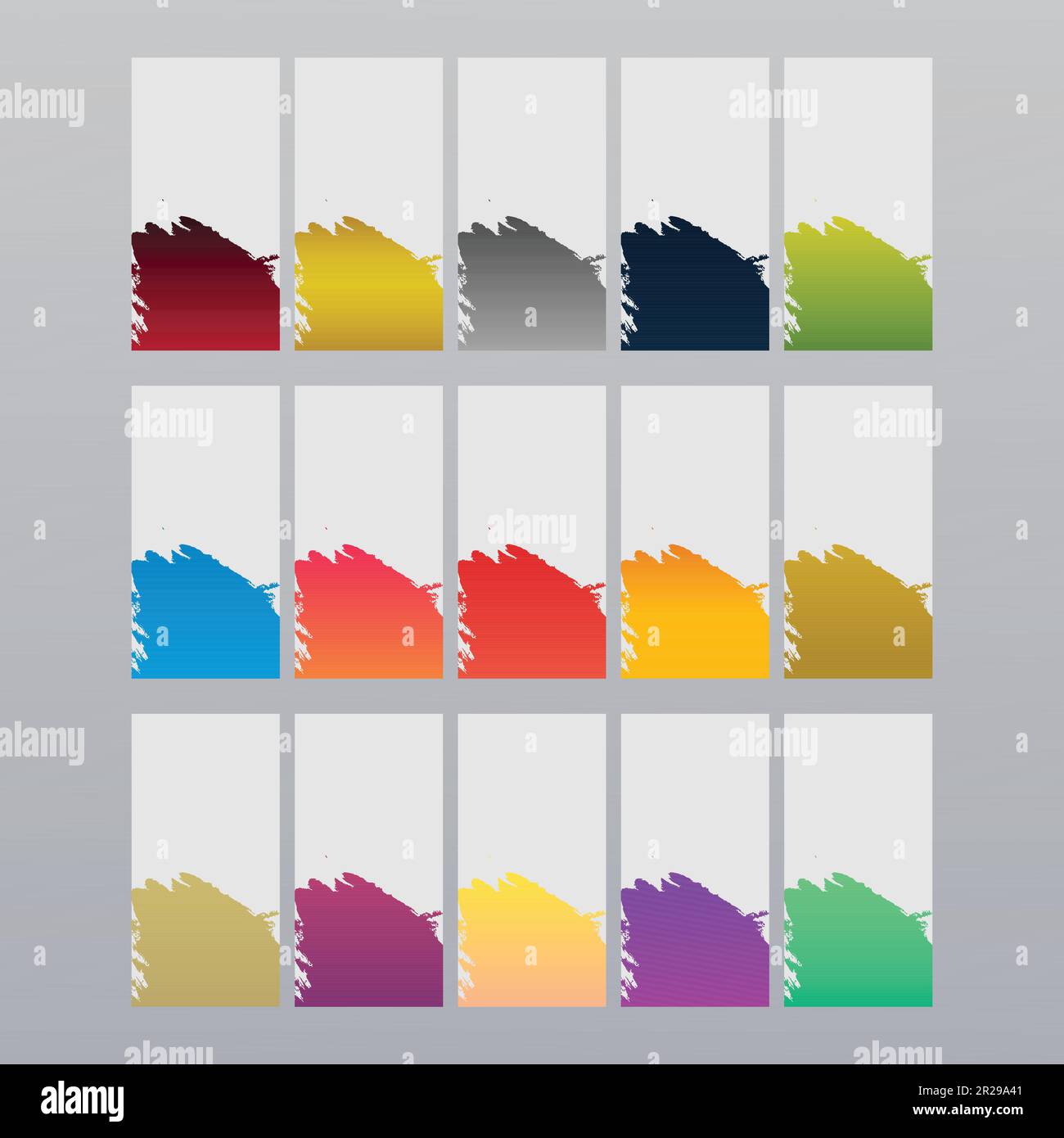 Simple and colorful modern abstract banner template collection ...