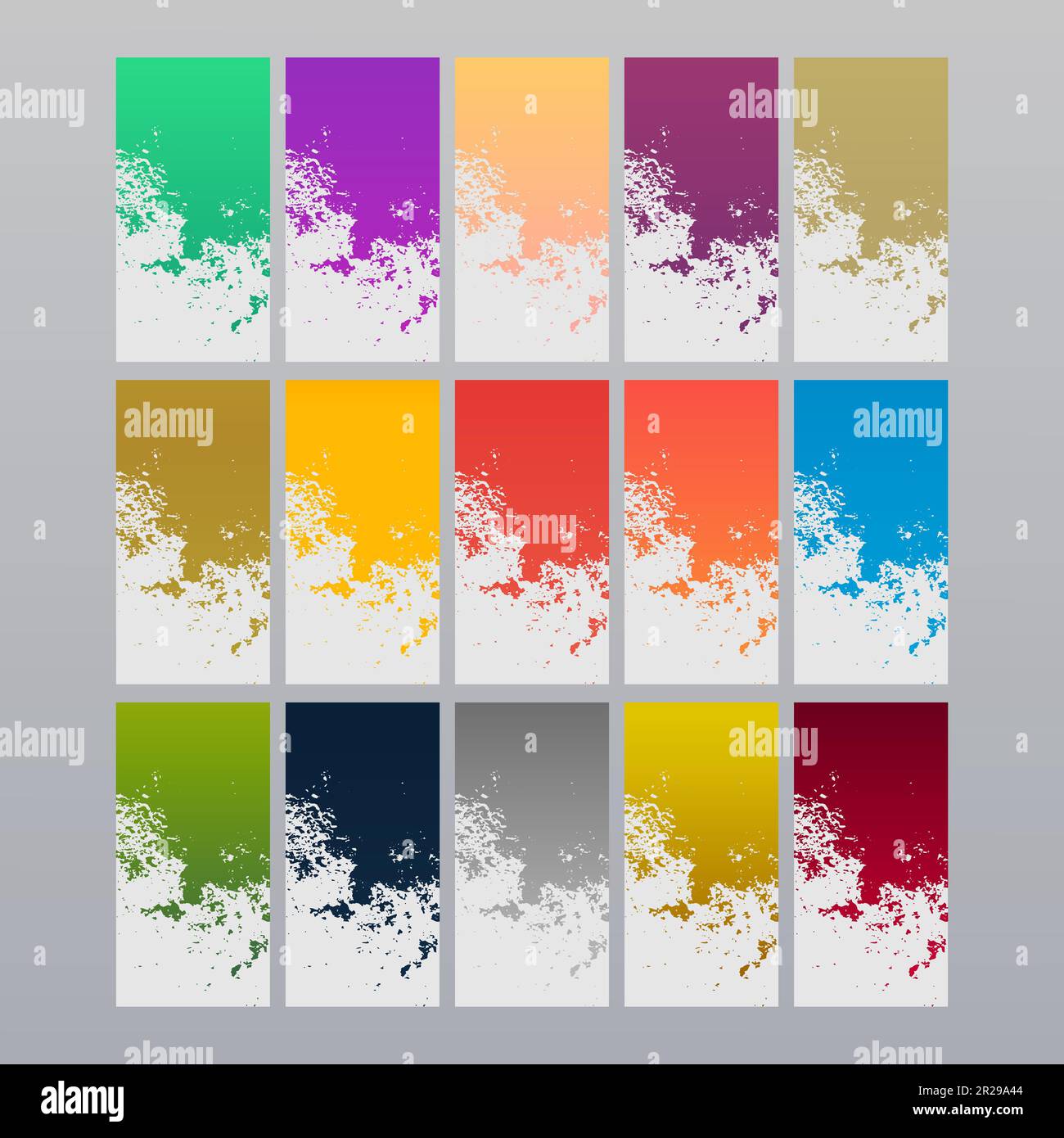 Simple and colorful modern abstract banner template collection ...