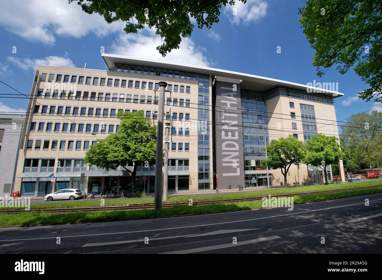 Cologne, Germany May 17 2023: Lindenthal district town hall on aachener ...