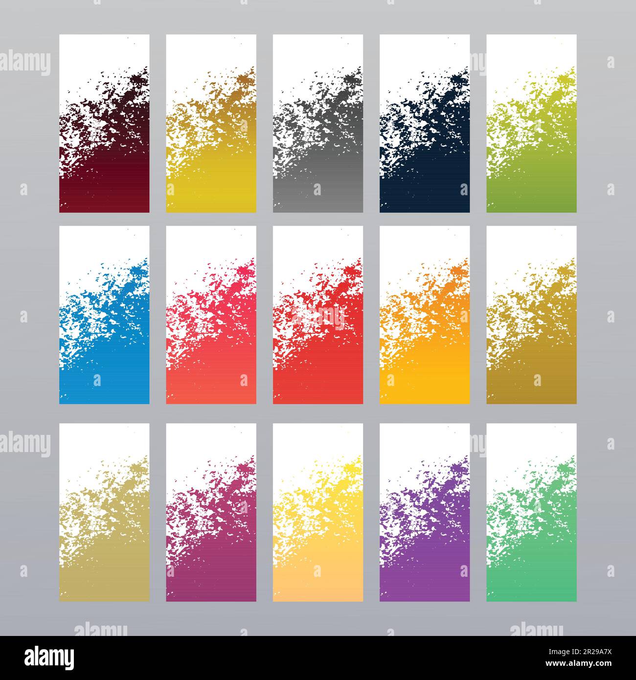 Simple and colorful modern abstract banner template collection ...
