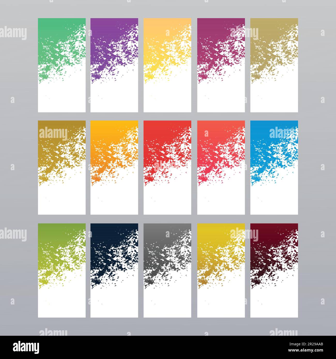 Simple and colorful modern abstract banner template collection ...