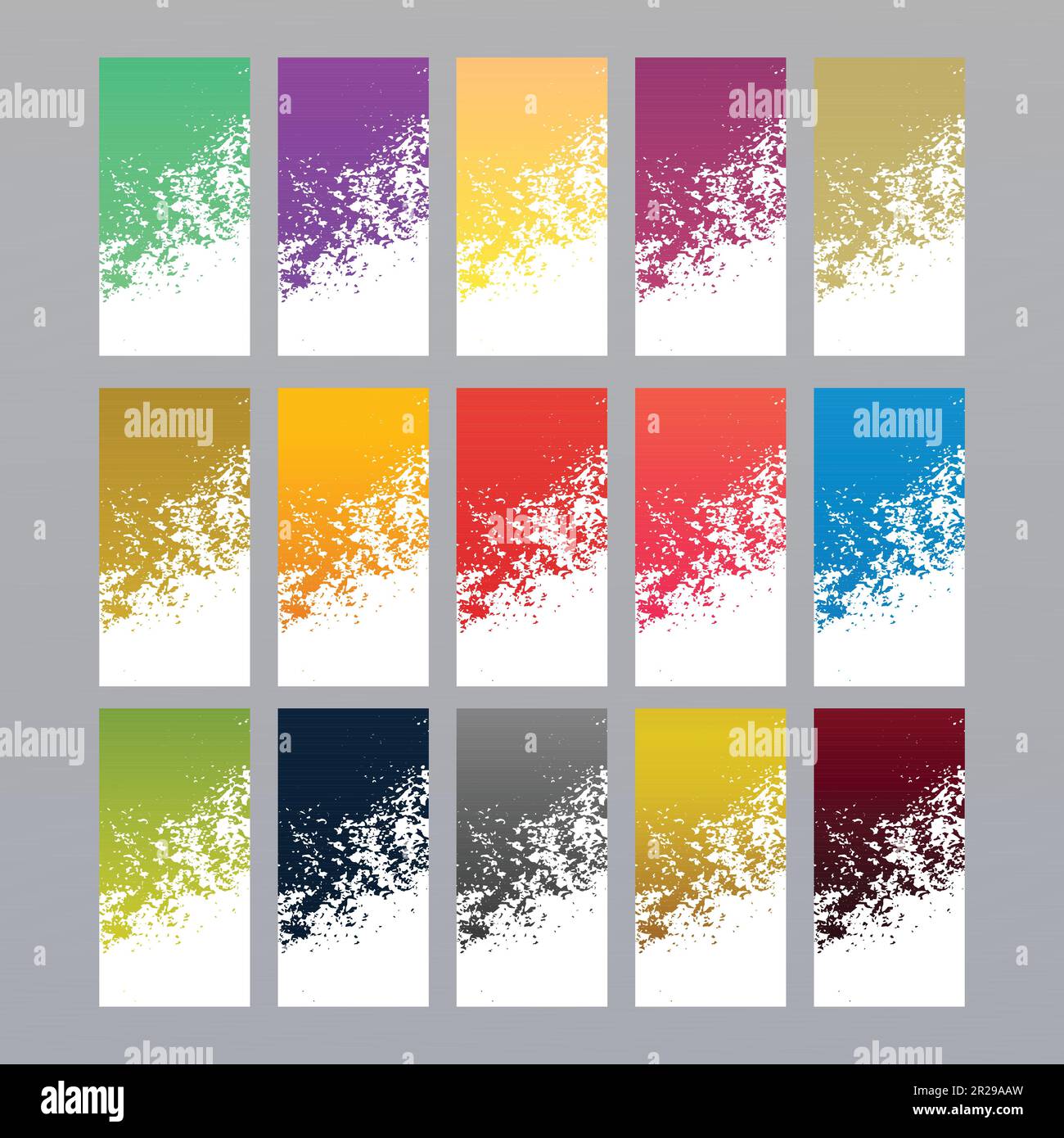 Simple and colorful modern abstract banner template collection ...