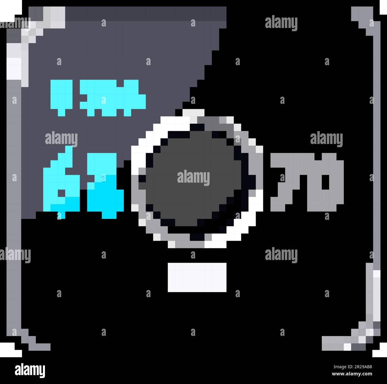 dial smart thermostat game pixel art vector illustration Stock Vector ...