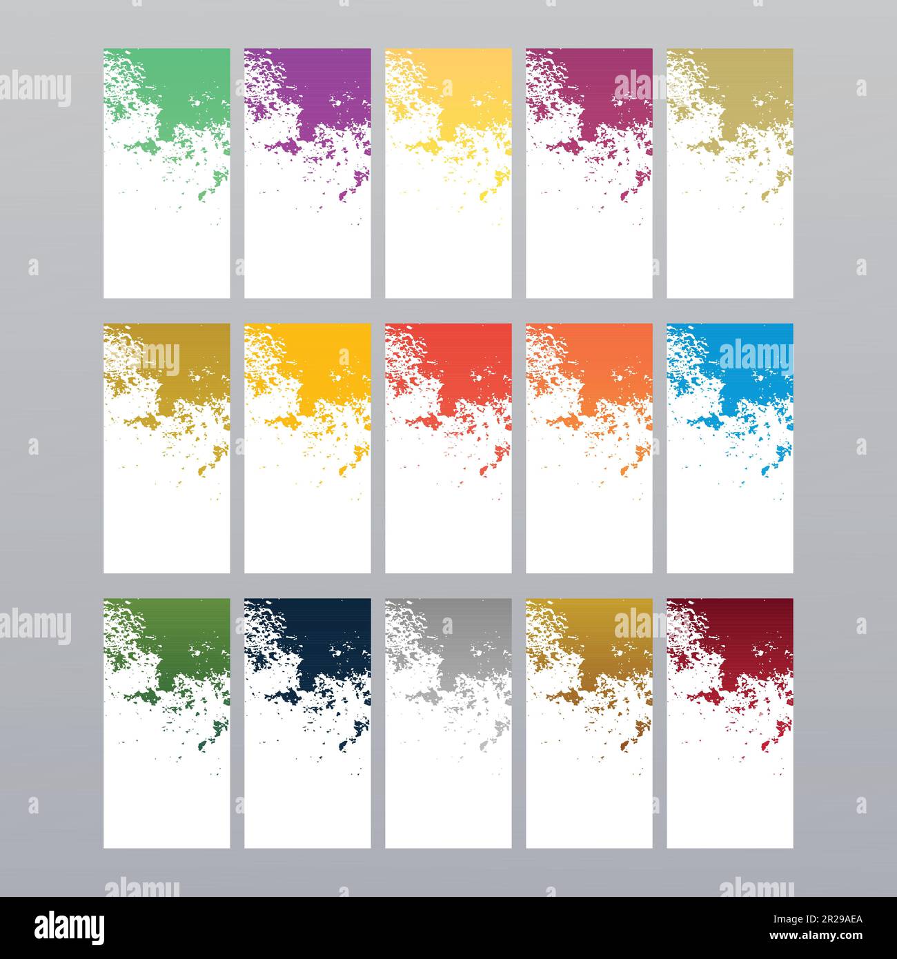 Simple and colorful modern abstract banner template collection ...