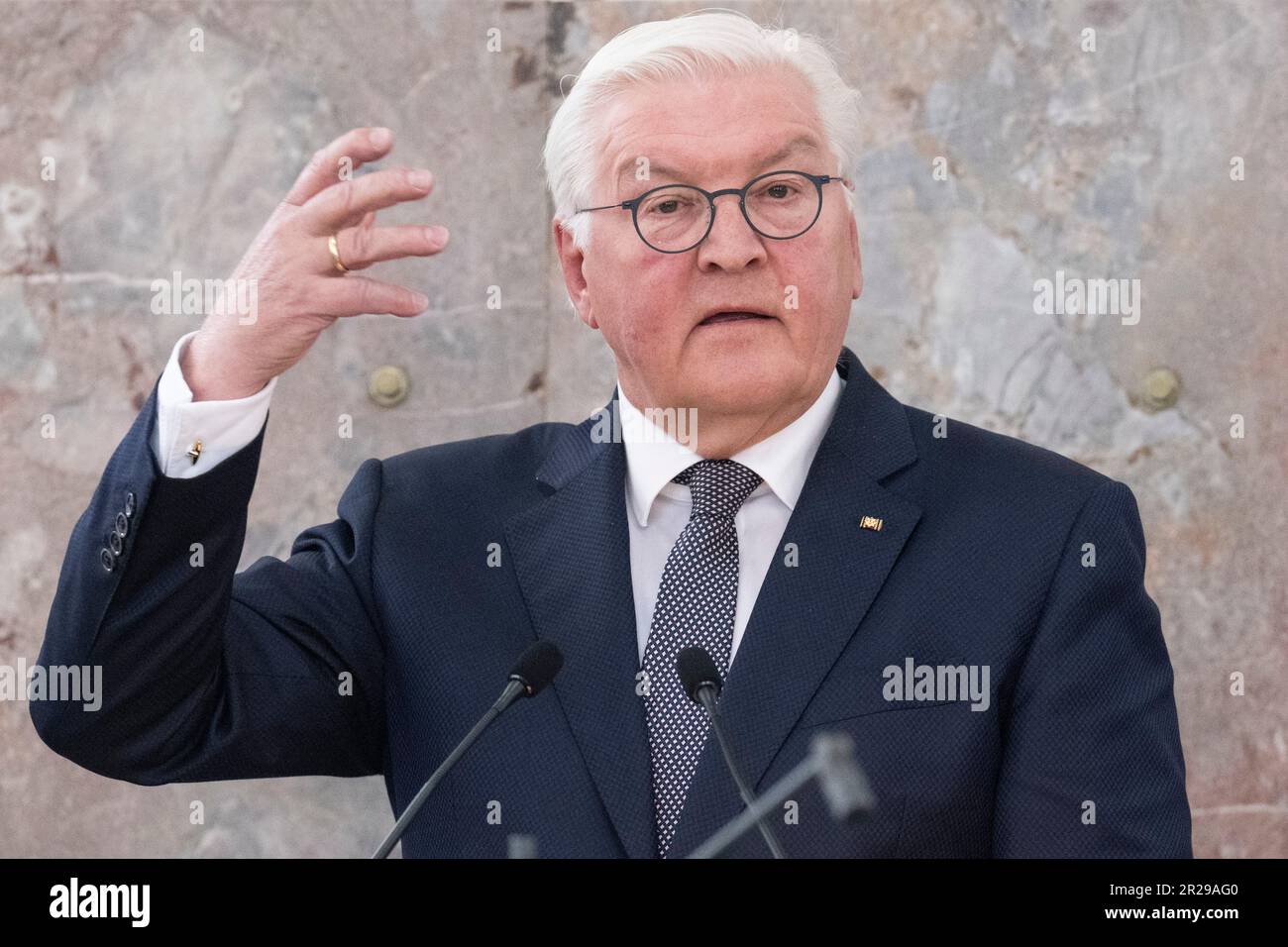 Frankfurt, Germany. 18 May 2023. German President Frank-Walter ...