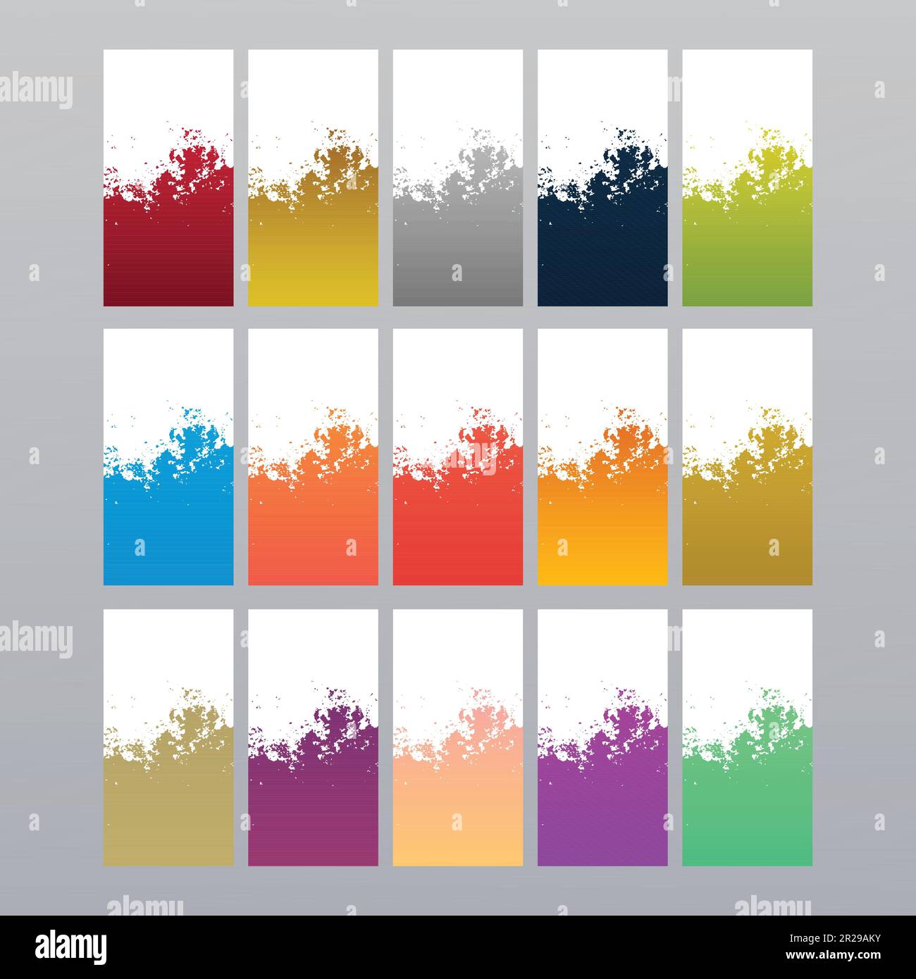 Simple and colorful modern abstract banner template collection ...