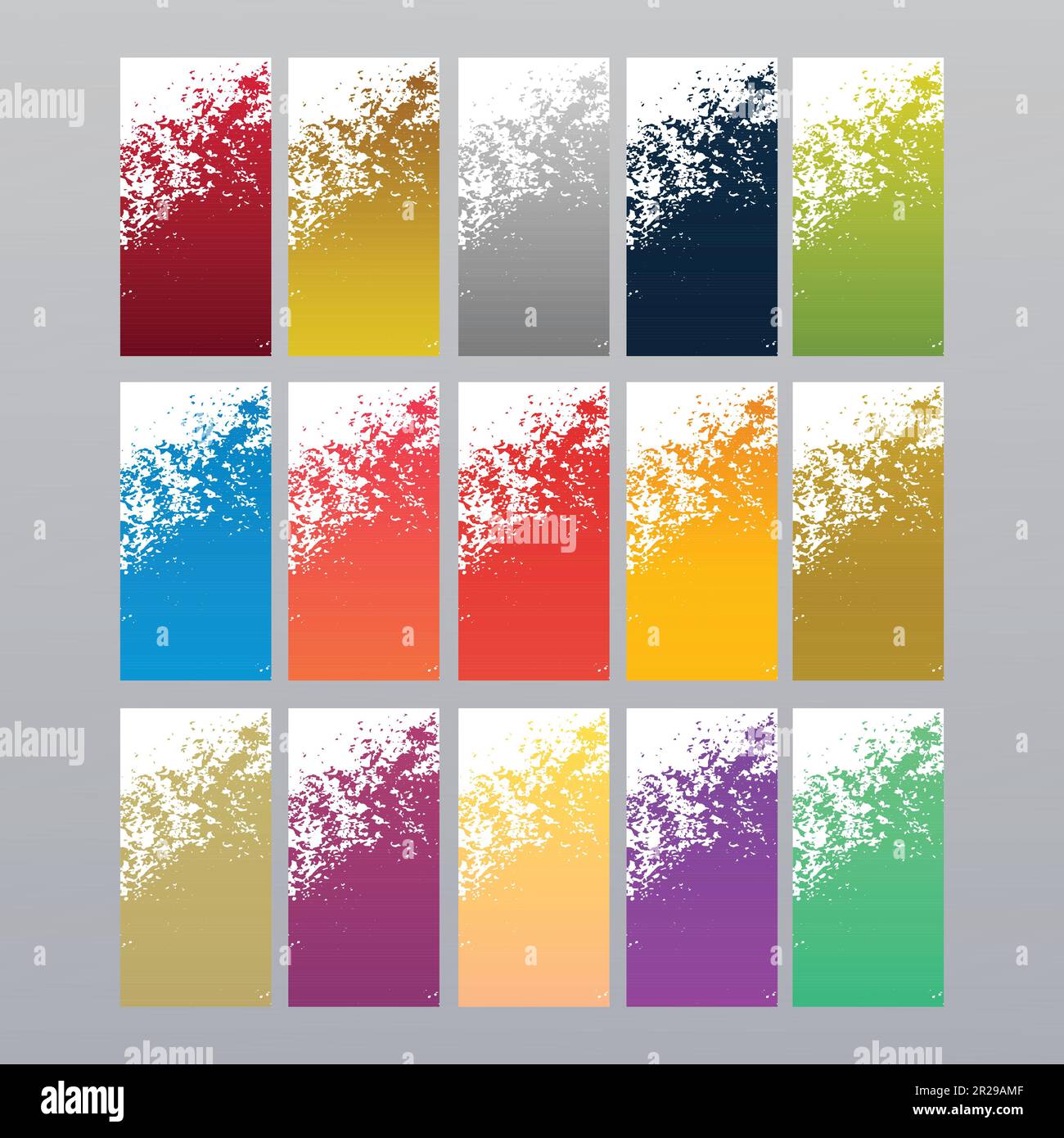 Simple and colorful modern abstract banner template collection ...