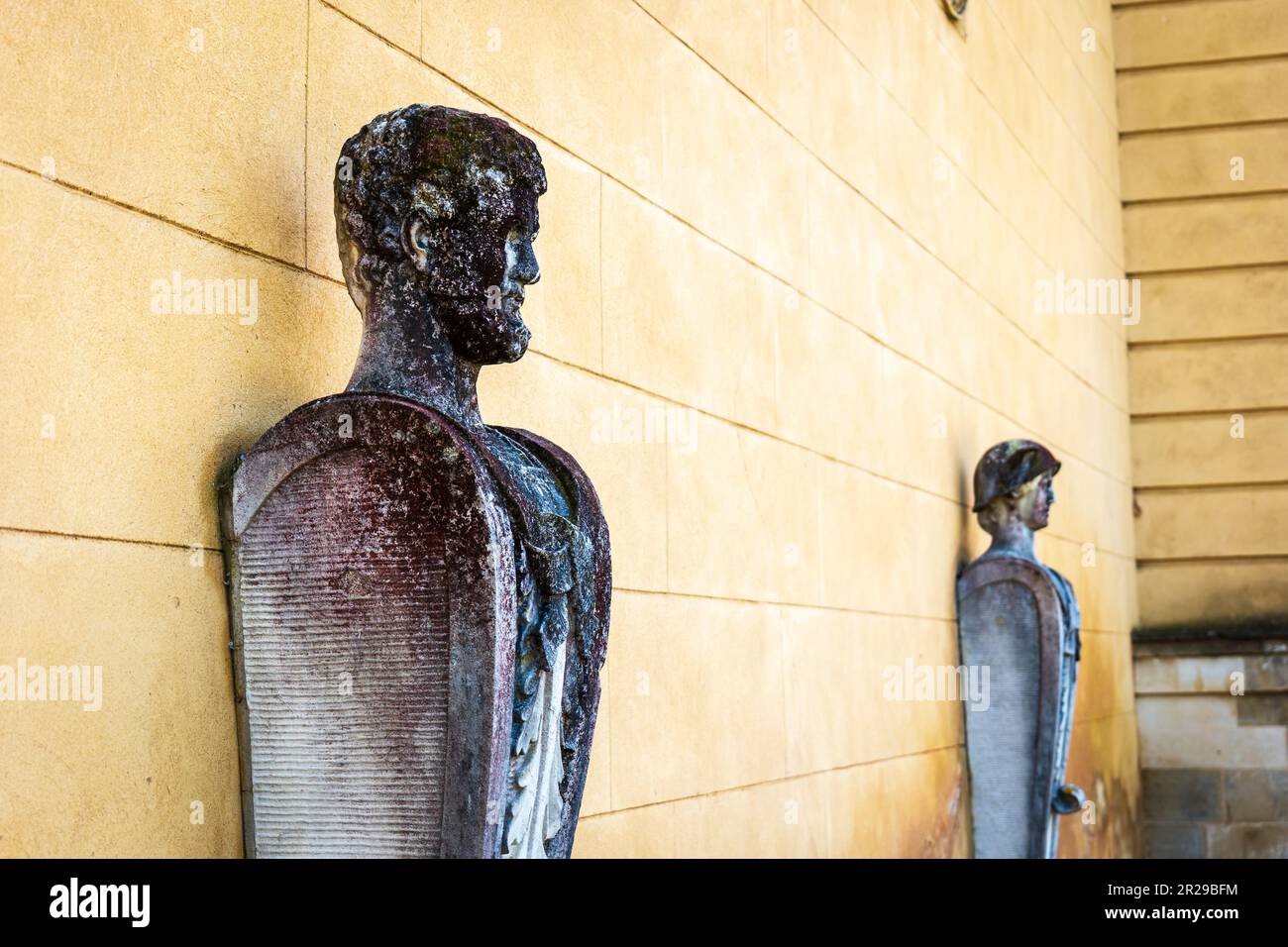 Statues at Stowe House in Stowe gardens Buckingham UK Stock Photo - Alamy