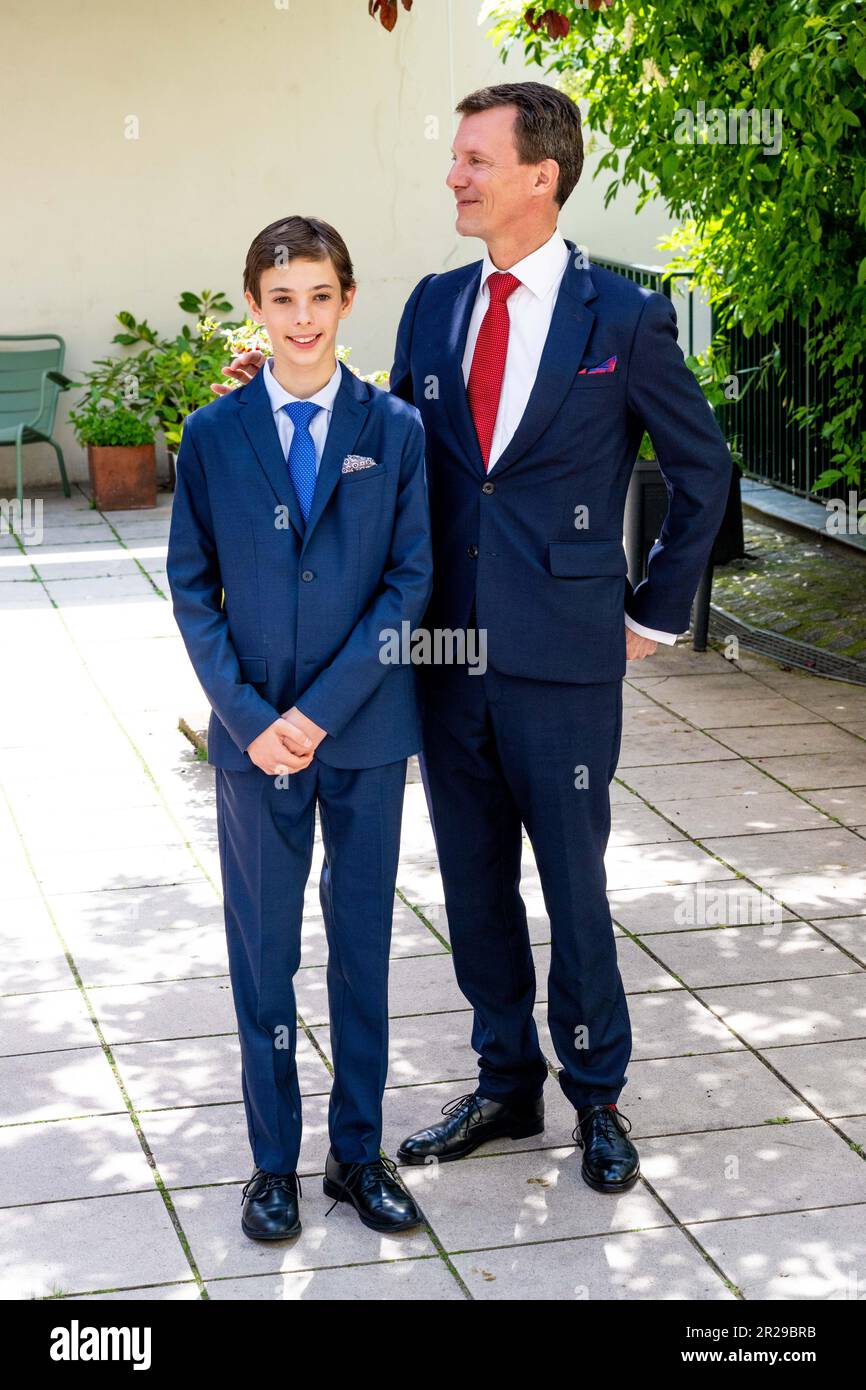Paris, France. 18th May, 2023. Prince Joachim of Denmark with Count ...