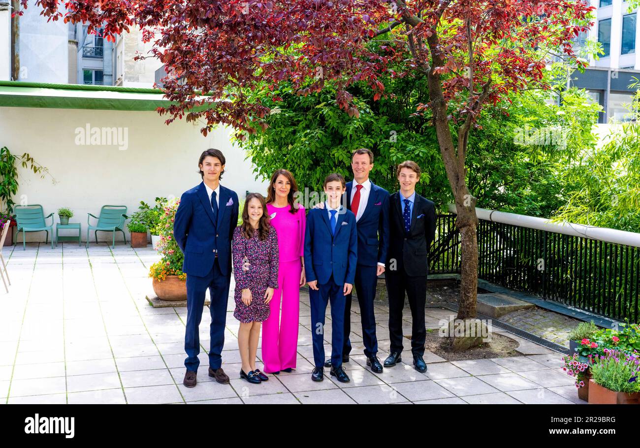 Paris, France. 18th May, 2023. Prince Joachim and Princess Marie of ...