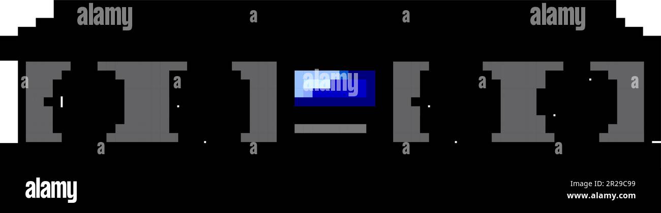 sound soundbar audio game pixel art vector illustration Stock Vector ...