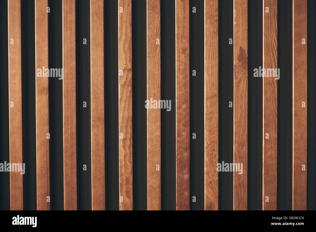 Wall decor with wooden vertical bars. A modern way of decorating walls ...