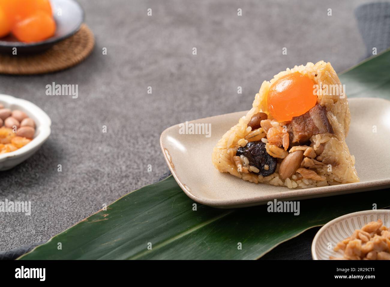 Zongzi, rice dumpling for Chinese traditional Dragon Boat Festival ...