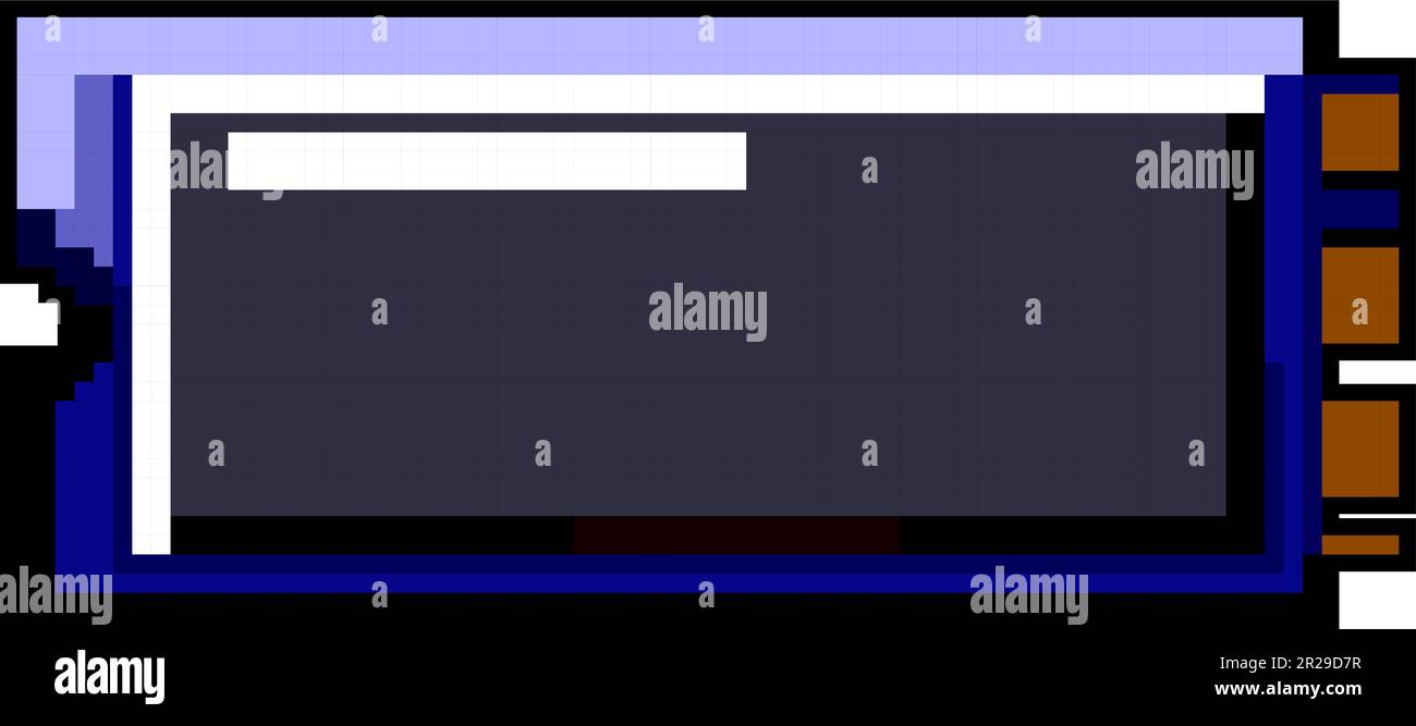 disk ssd storage game pixel art vector illustration Stock Vector Image ...