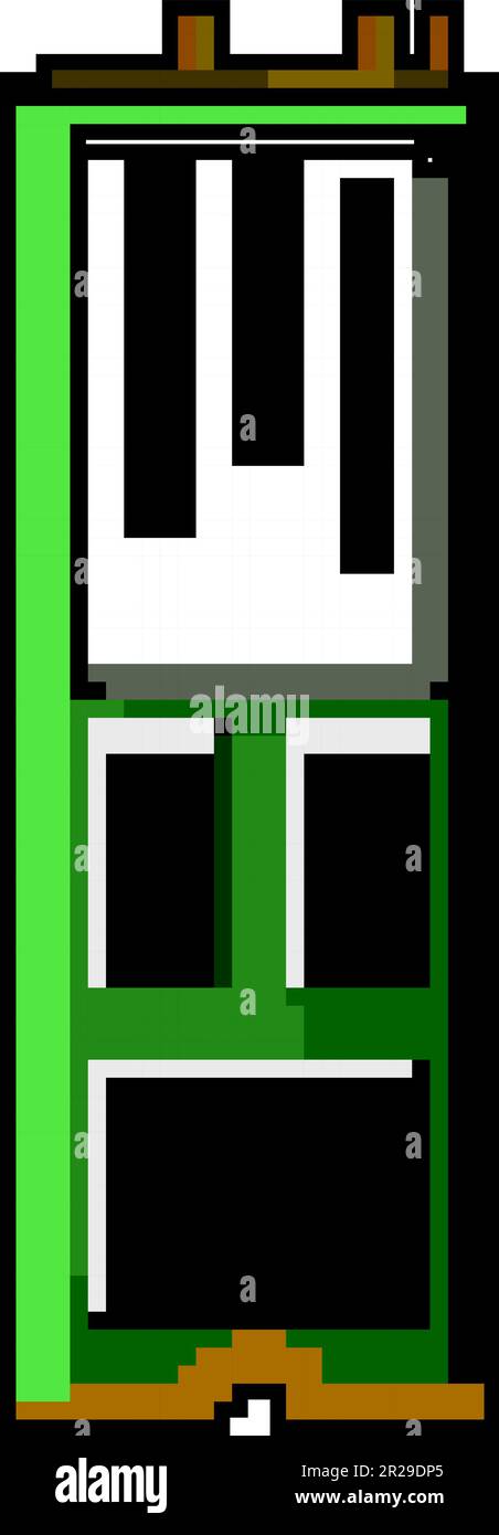 drive ssd storage game pixel art vector illustration Stock Vector Image ...