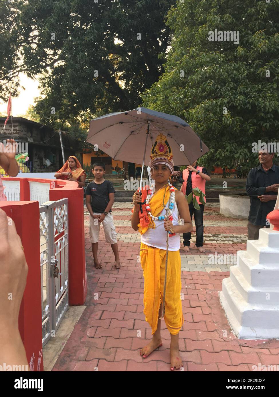 Hindu brahmin Upanayana or The sacred thread ceremony. His entry into ...