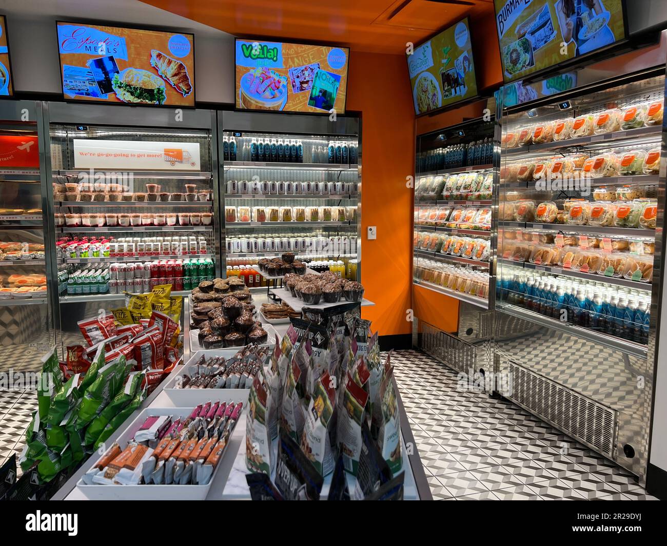 United States. 09th Mar, 2023. Grab and go packaged food options are ...