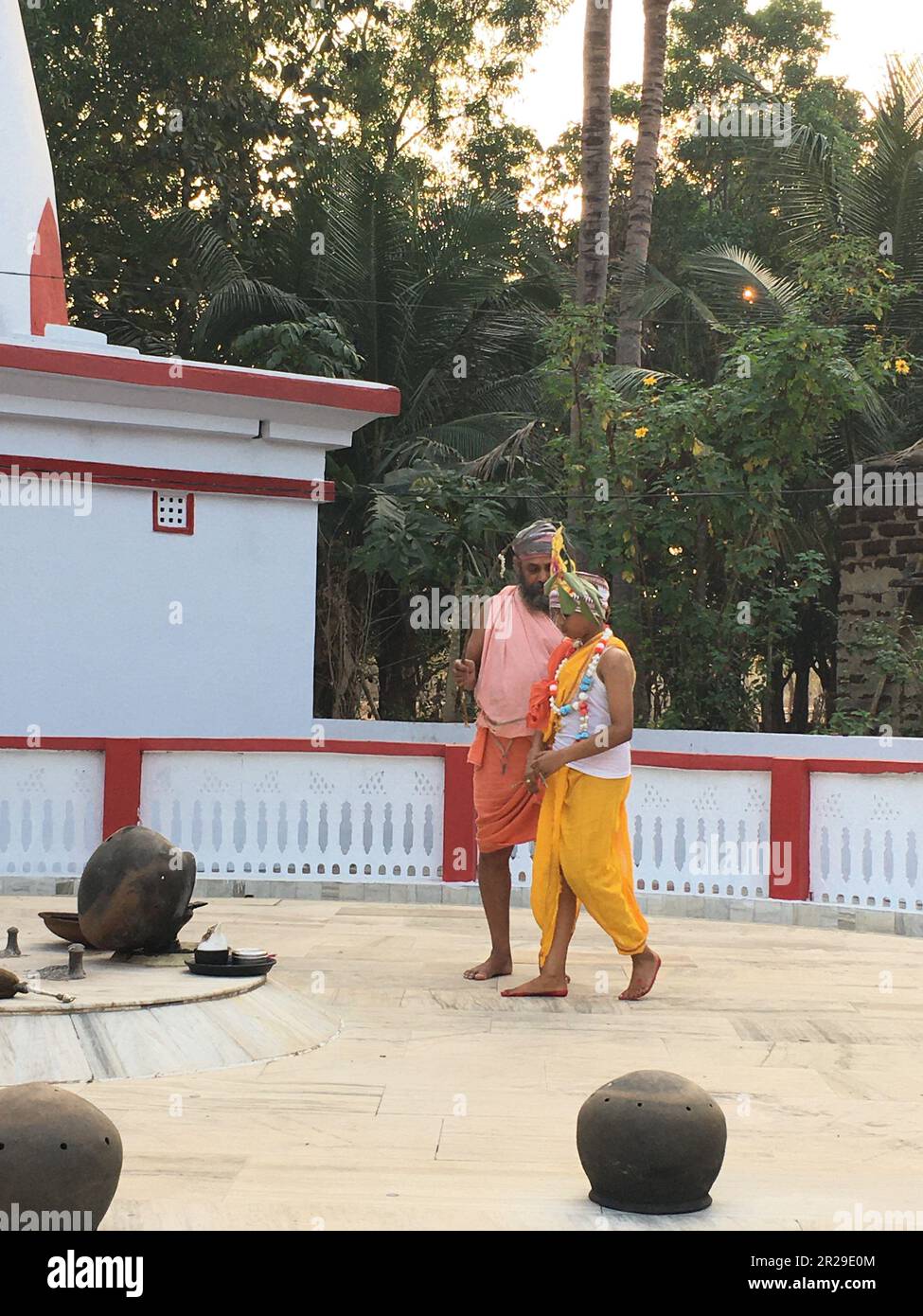 Hindu brahmin Upanayana or The sacred thread ceremony. His entry into ...