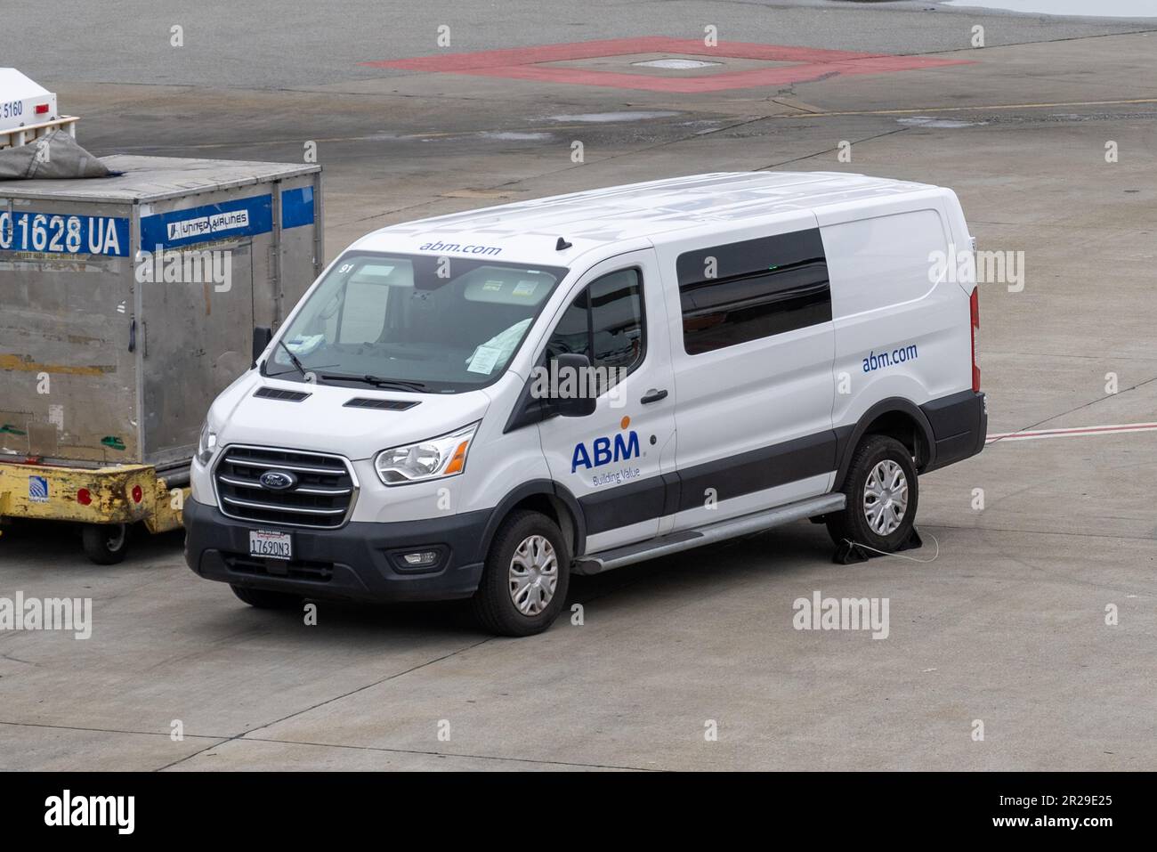 United States. 09th Mar, 2023. Truck with logo for ABM Industries, a ...
