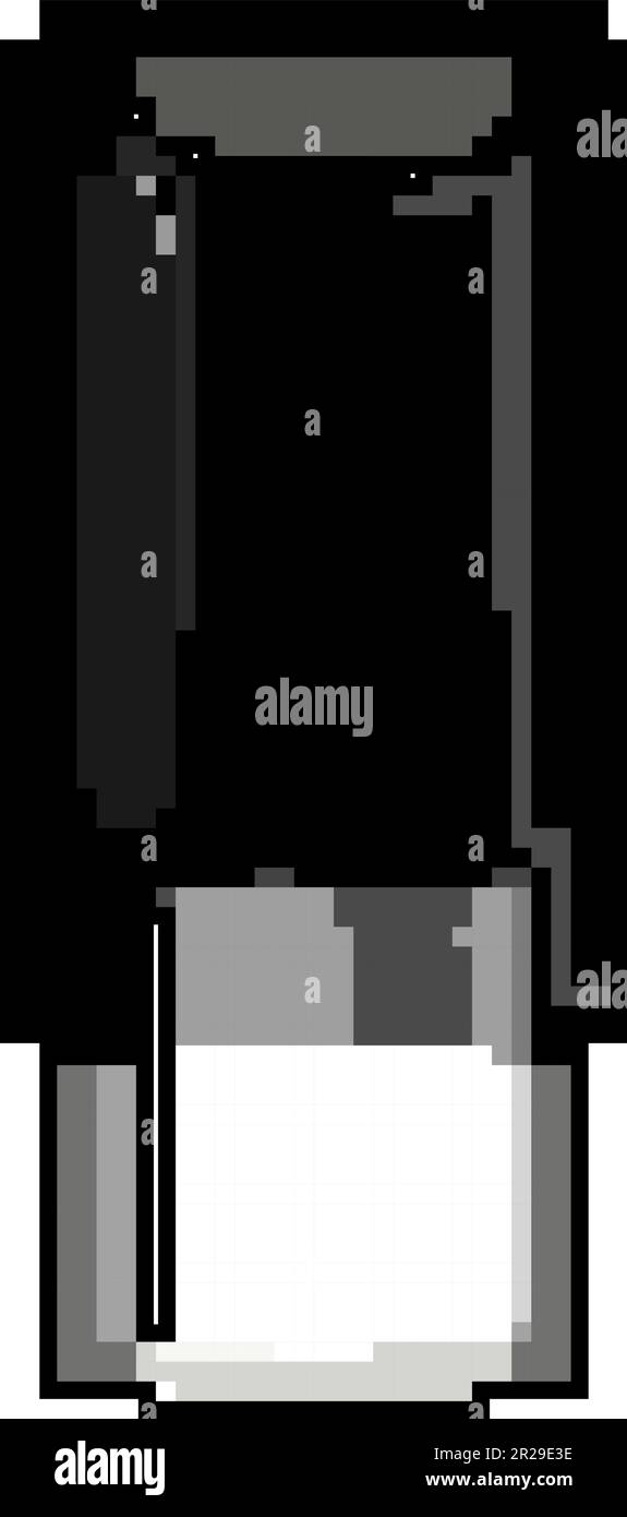 ink stamp handle game pixel art vector illustration Stock Vector Image ...