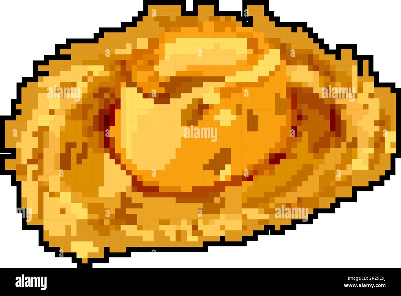 cap straw hat game pixel art vector illustration Stock Vector Image ...