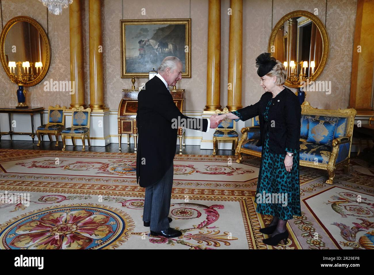 King Charles III receives the Ambassador of El Salvador Carmen Maria ...