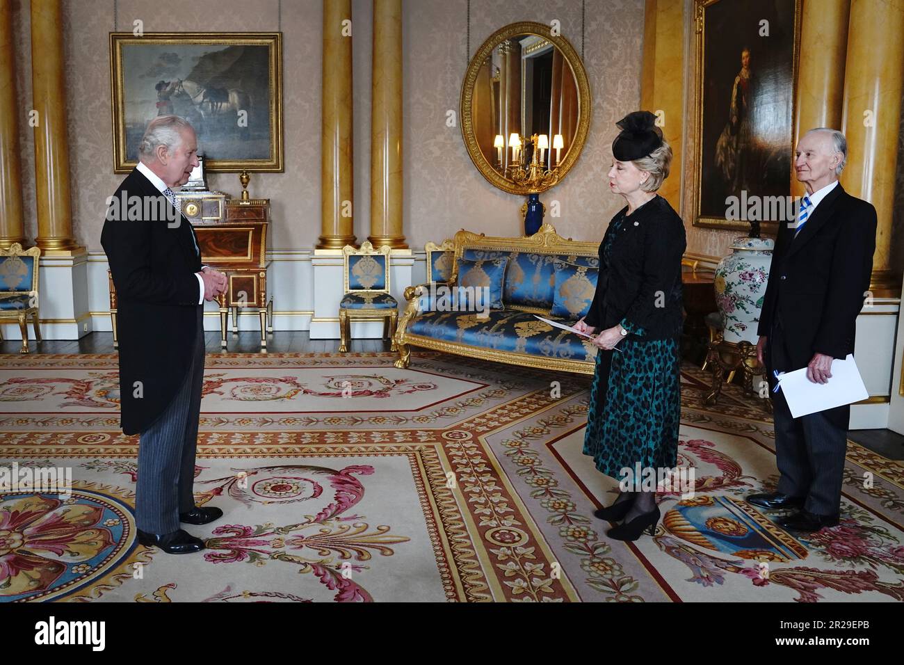 King Charles III receives the Ambassador of El Salvador Carmen Maria ...