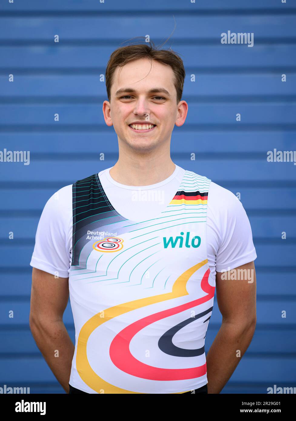 Dortmund/ Germany. May 17th, 2023, Till MARTINI, rower, helmsman rowing ...