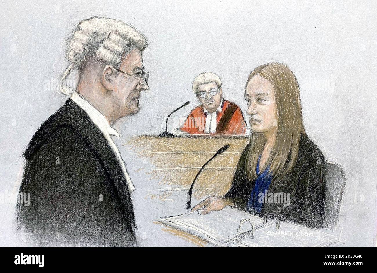 Court Artist Sketch By Elizabeth Cook Of Nicholas Johnson Kc Cross