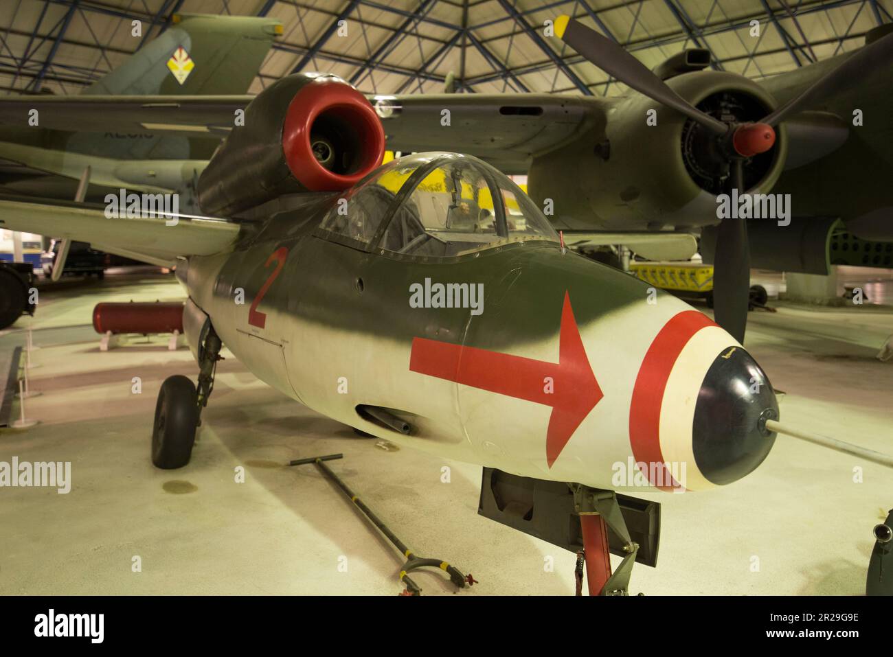 Heinkel He 162A-2 world war 2 German jet fighter Stock Photo - Alamy