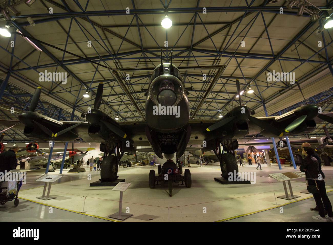 Avro Lancaster bomber at the RAF Museum in London Stock Photo - Alamy
